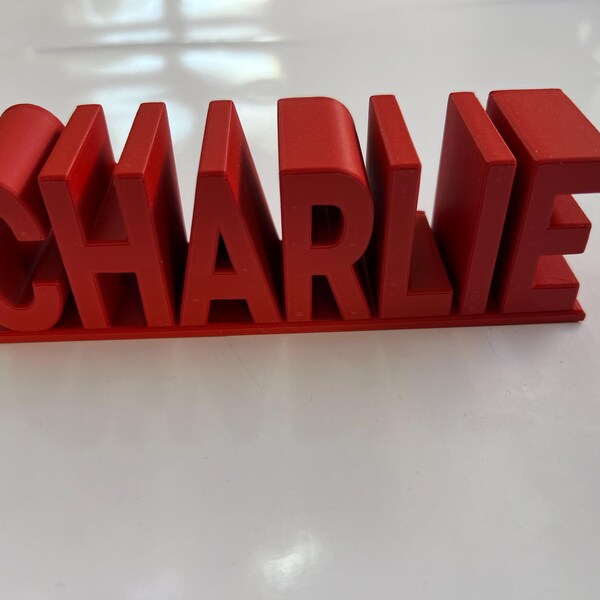 Custom Name Letter Tower - Wobbly Letters | Personalized Letter Stack ...