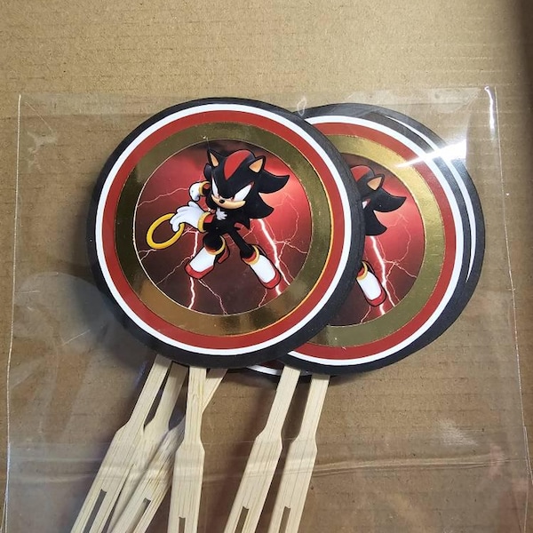 Custom 3D Sonic Vs Shadow Cake Topper: Personalized Birthday Party ...