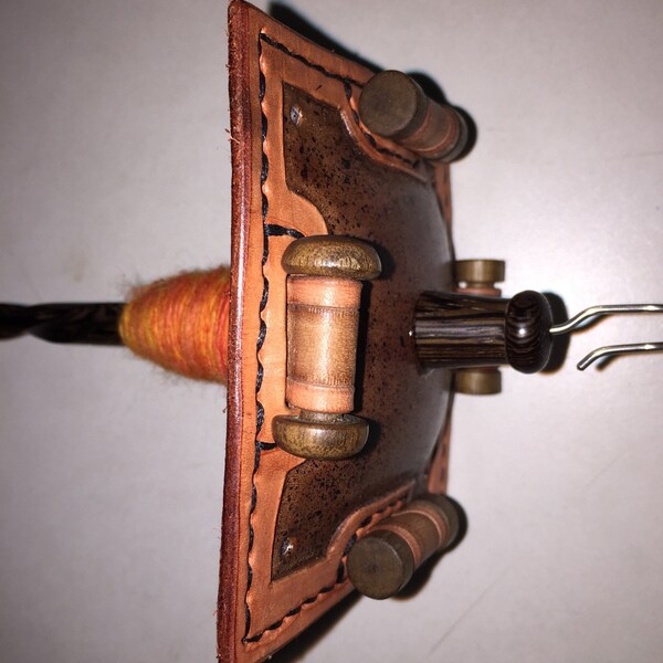 Viking Santa Drop Spindle EDS 0847 Leather Whorle - Etsy Canada