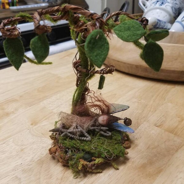 Dinkydarlings 33 OOAK Pixie Fairy Little Green Elf Boy Polymer Clay ...