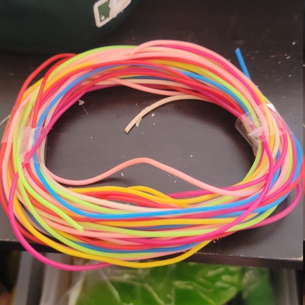 3mm Semi Translucent Rubber Cord Hollow & Solid, Semi Translucent ...