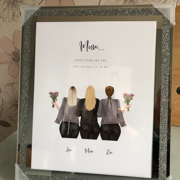 Mummy We Love You Personalised Print/ Personalised Gift for Mum ...