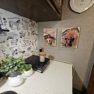 Personalized Photo Frame Magnet, Fridge Magnet Set, Wood Magnet Round ...