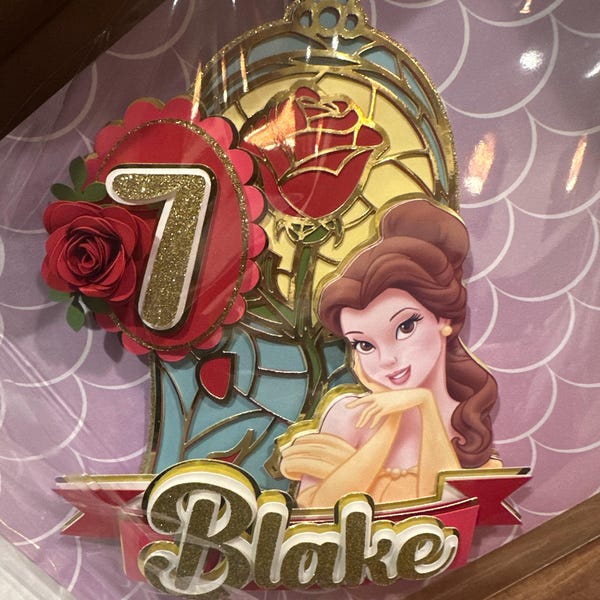 Princess Jasmine Cake Topper - Aladdin Cake Topper - Princess Jasmine ...
