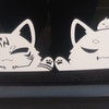 Gojo Satoru & Geto Suguru Cat Peeker Vinyl Decal Bundle - Gojo Catoru ...