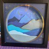 3D Mountains Shadow Box, Moon Shadow Box, Moon and Stars SVG, Mandala ...