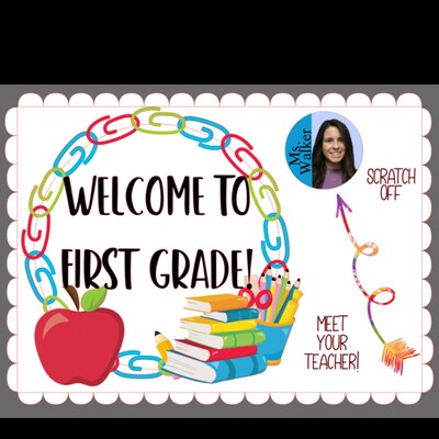 Teacher Name and Grade Banner: Customize It With Your Grade, Class Name ...