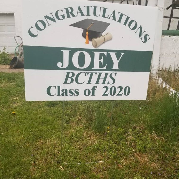 Graduation Lawn Sign Custom Personalized Graduation Yard Sign 2025 ...
