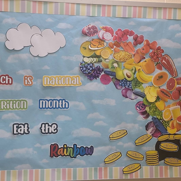 Spring Health Habits Bulletin Board/door Decor Kit for Nurses' Office ...