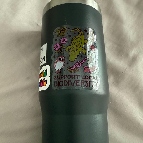 Support Local Biodiversity Clear Vinyl Stickers | Appalchia, Midwest ...