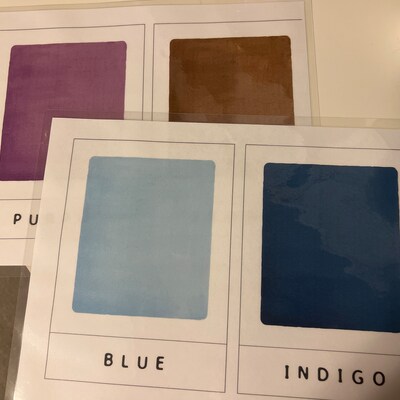12 Color Cards, Montessori Flashcards, Pre-school Cards, Educational ...