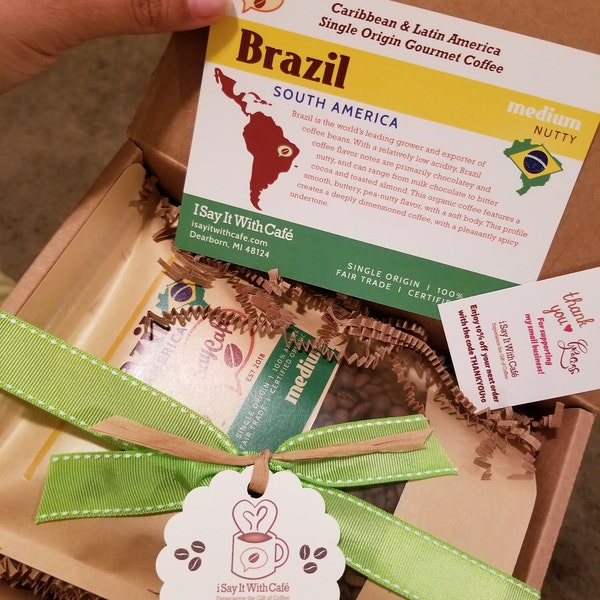 Coffee Mini Sampler With Chocolate Covered Beans | Coffee Gift Box ...