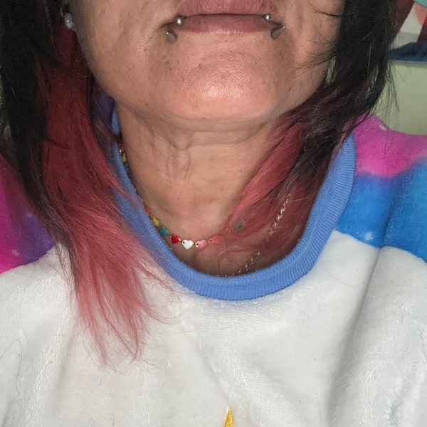 Punk Rivet Stud Lip Piercings, Rivet Tongue Ring, Devil Tooth Lip ...