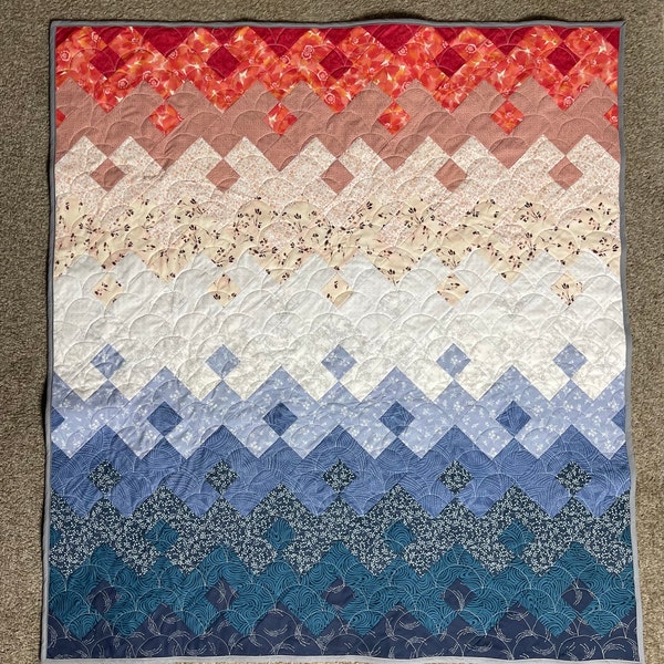Diamond Tides Quilt Pattern - Etsy Canada