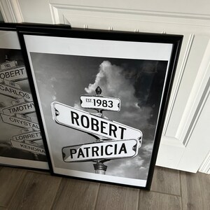 Nine Family Names Personalized Street Signs Digital Photo Art - Etsy