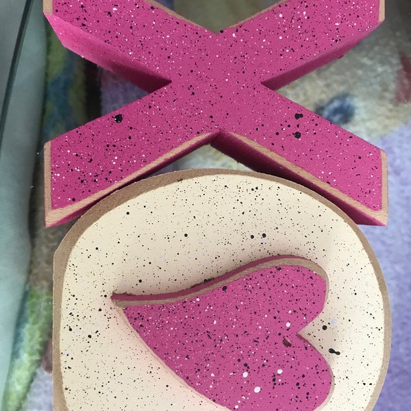 XOXO BLOCKS for Valentines, Shelf, Desk, Mantle and Home Decor - Etsy
