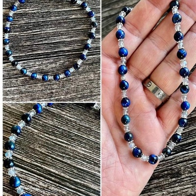 The Emotional Healing Mala Blue Sea Sediment Jasper and Turquoise - Etsy