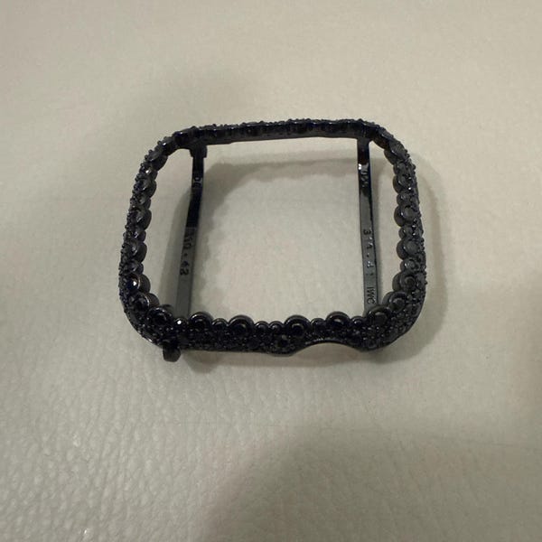 Swarovski Crystal Apple Watch Cover Silver, Apple Watch Case Floral ...