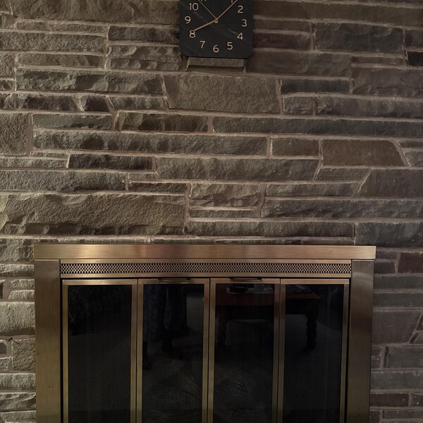 Black Stone Hexagon Shape Clock, Wall Clock, Every Clock is Different ...