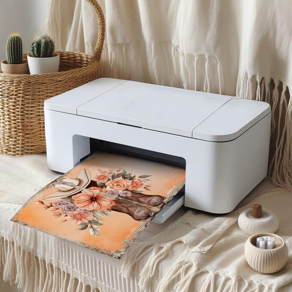 Realistic Black Printer Mockup PSD JPG Digital Download Smart Object ...