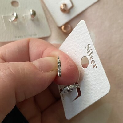 14K Solid Gold Tiny Red Apple Stud Screw Back Earrings, Cubic Zirconia ...