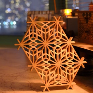 Kumiko Kit. No Need to Cut and Ready for Assembling. Pattern Kakuasa ...