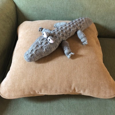 Miles the Crocodile Toy Knitting Pattern - Etsy