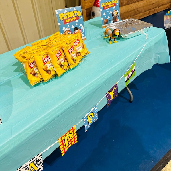 Toy Party Signs | Toy Story Birthday Party Table Sign | TOY Story ...