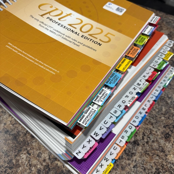 2025 ICD-10-CM - Tabbing System | Medical Coding Tabs | Book Tabs (book ...
