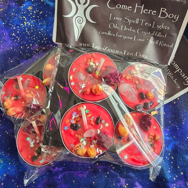 Love Spell Tea Lights... Herbal Infused Tea Lights, Love Spell Candles ...