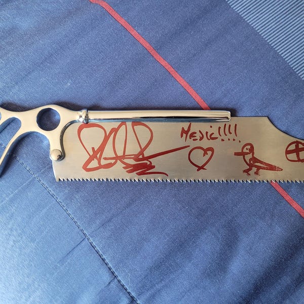 Stainless Steel Bone Saw Signed by Robin Atkin Downes Medic From Team ...
