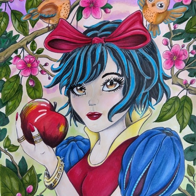 Camille / Kevin Teoart / Coloring Page / Grayscale Illustration - Etsy