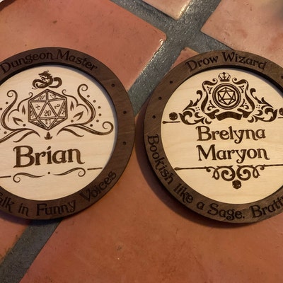 Dragon Sign, Custom Dragon Sign, DND Gift, Game Room Sign, Dungeons and ...