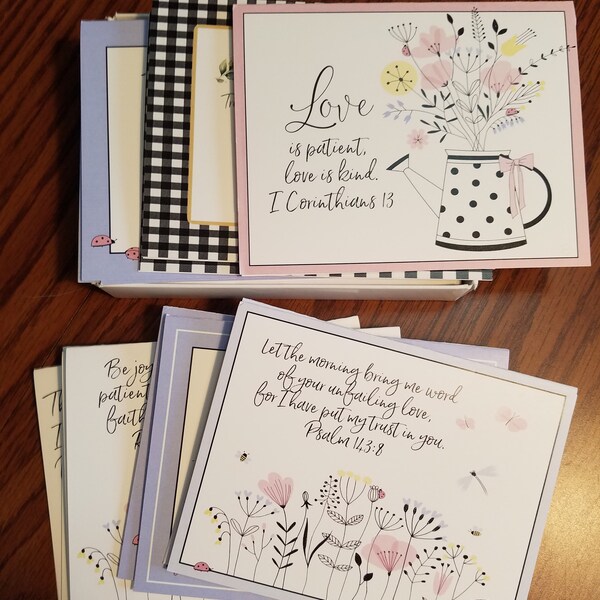 Christian Note Cards, Christian Greeting Cards, Scripture Note Cards ...
