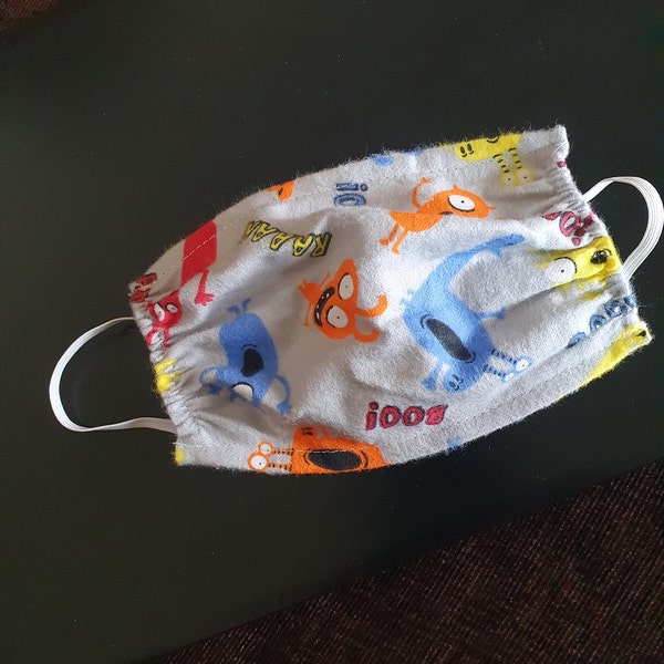 School Face Mask Kids & Adult Adjustable Masks Handmade in UK Soft ...