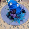 Witch Hat Wizard Hat, Wool Flower Hat Halloween Costume, Spring Hat ...