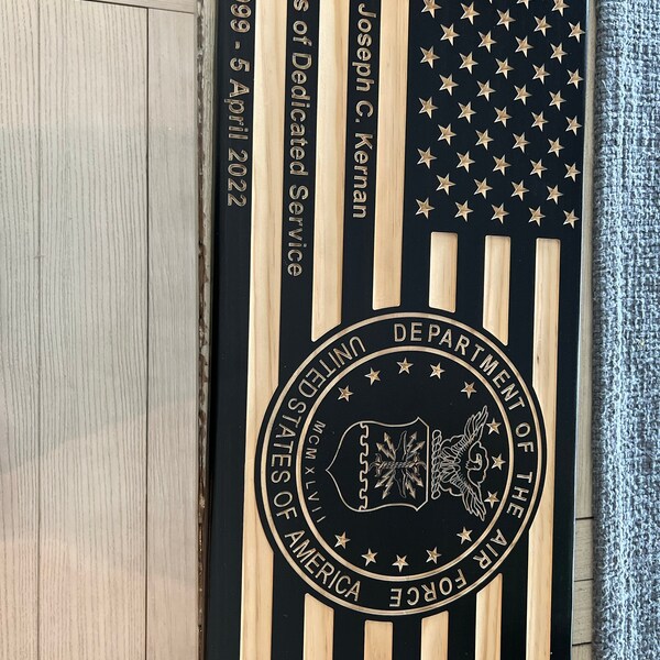 Personalized Wood Engraved Military Wall Plaques, Army, Navy, Coast ...