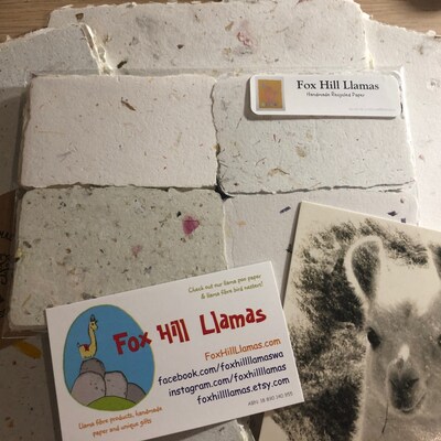 SAMPLE of 20 Handmade 2x3 Cards. Neutral Blank Recycled Paper. - Etsy ...