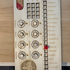 Pathfinder 2e Character Status Tracker, Roleplaying Game, Wooden ...