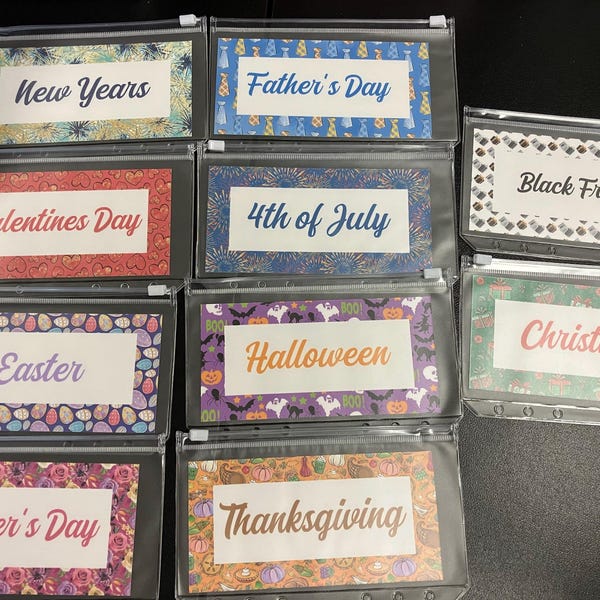 Disc Bound Clear Cash Envelopes Envelopes, Savings Envelopes, Cash ...