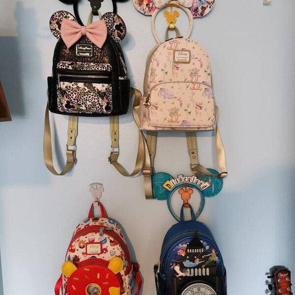 1" Mouse Ear/bag Wall Hook, Mouse Ear/bag Display, Headband/bag Hanger ...