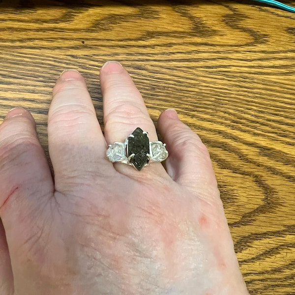 Moldavite Stone Pendant, Large Moldavite Crystal, Authentic Moldavite ...