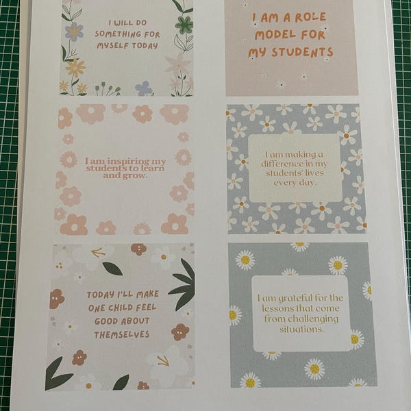 Affirmation Cards Teacher | Printable Affirmation Cards | New Teacher ...
