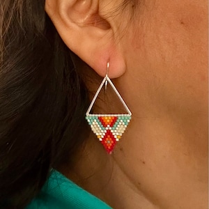 Apache Sky Beaded Earrings - Etsy