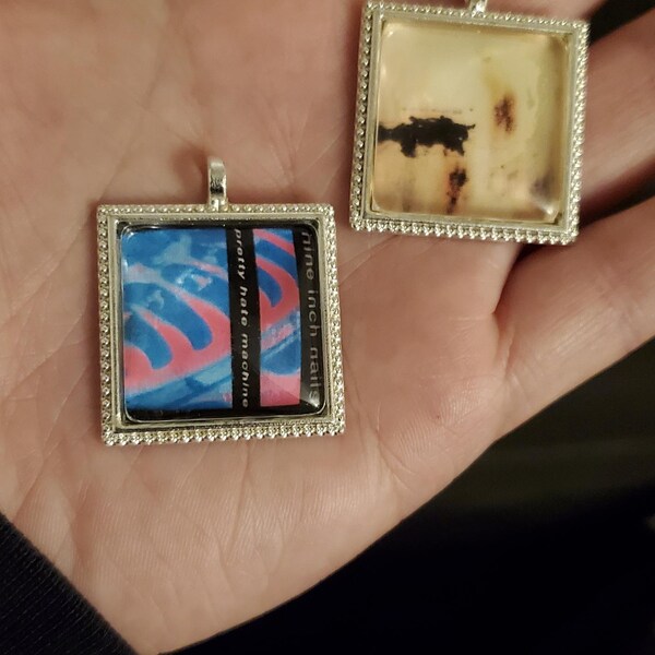 Vampire Fangs Dainty Pendant Necklace Silver Metal - Etsy