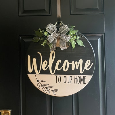 Welcome Door Sign, Personalized Door Sign, Personalized Welcome Sign ...