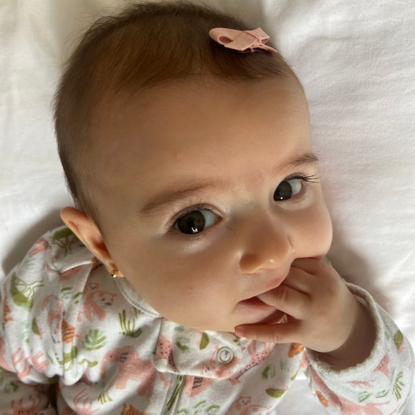 Baby Wisp®, Wisp Clip, Mini Baby Hair Bows, Tiny Bows, Snap Clip Bow ...