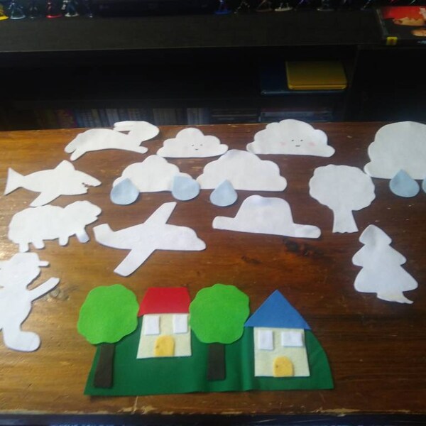 Turkey Wore His Rainbow Feathers Felt Board Story Felt Turkey ...