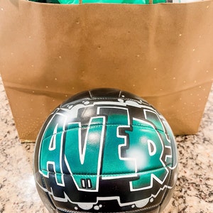 Custom Volleyball Hand Painted Ball Unique Personalized Sports Gift ...