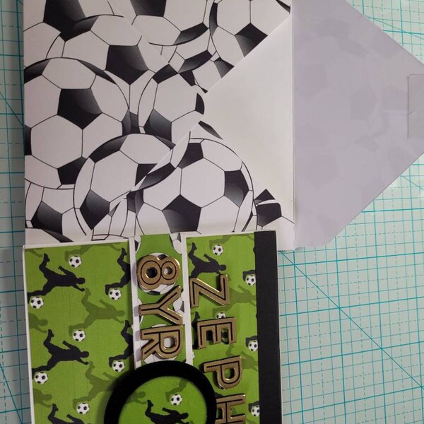 Green Soccer Digital Paper, Sport Scrapbook Papers, Football Background ...